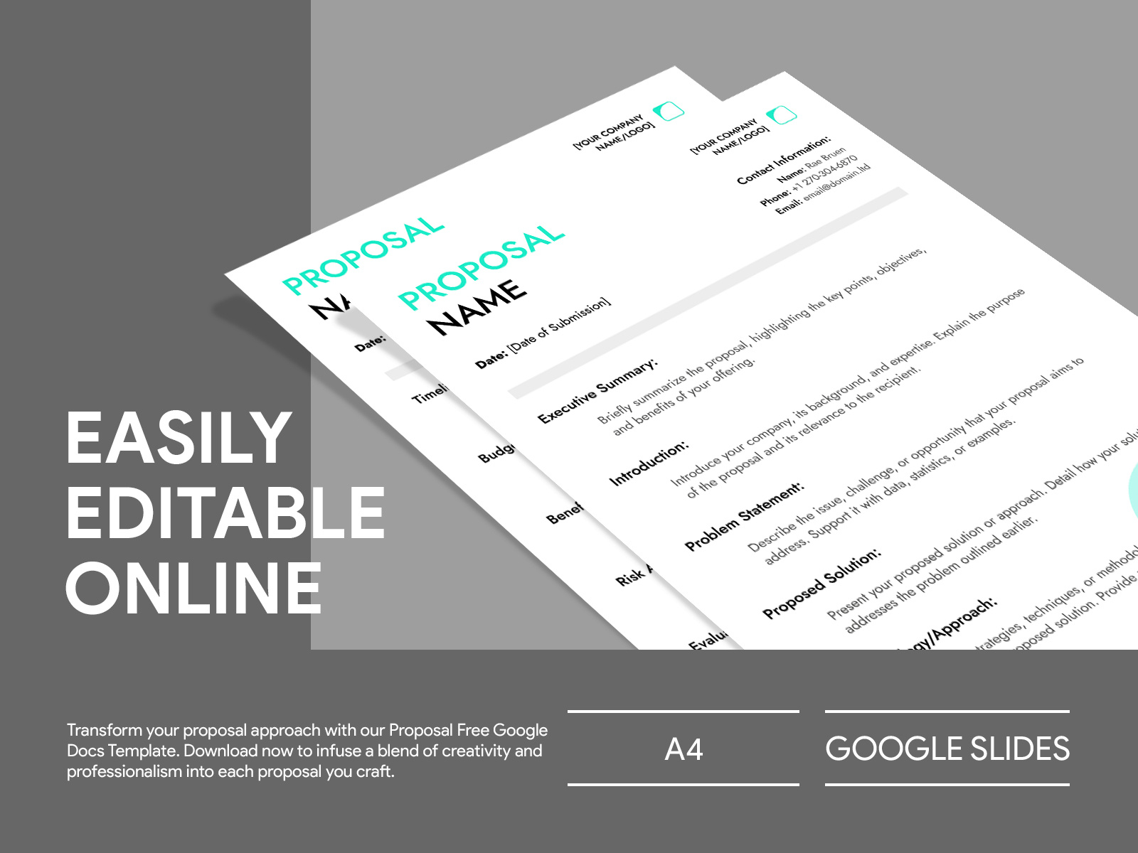 Proposal Free Google Docs Template by Gdoc on Dribbble Proposal Free Google Docs Template by Gdoc on Dribbble